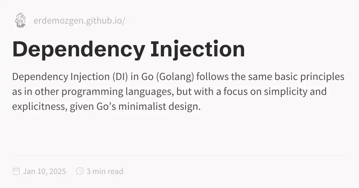Dependency Injection